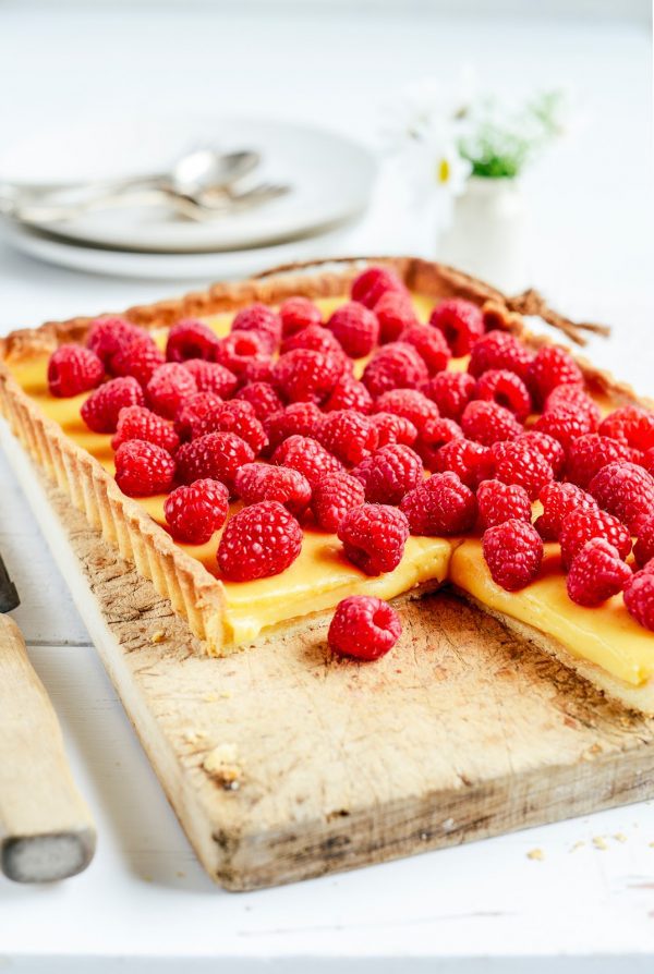 white chocolate & raspberry tart – Stuck in the kitchen